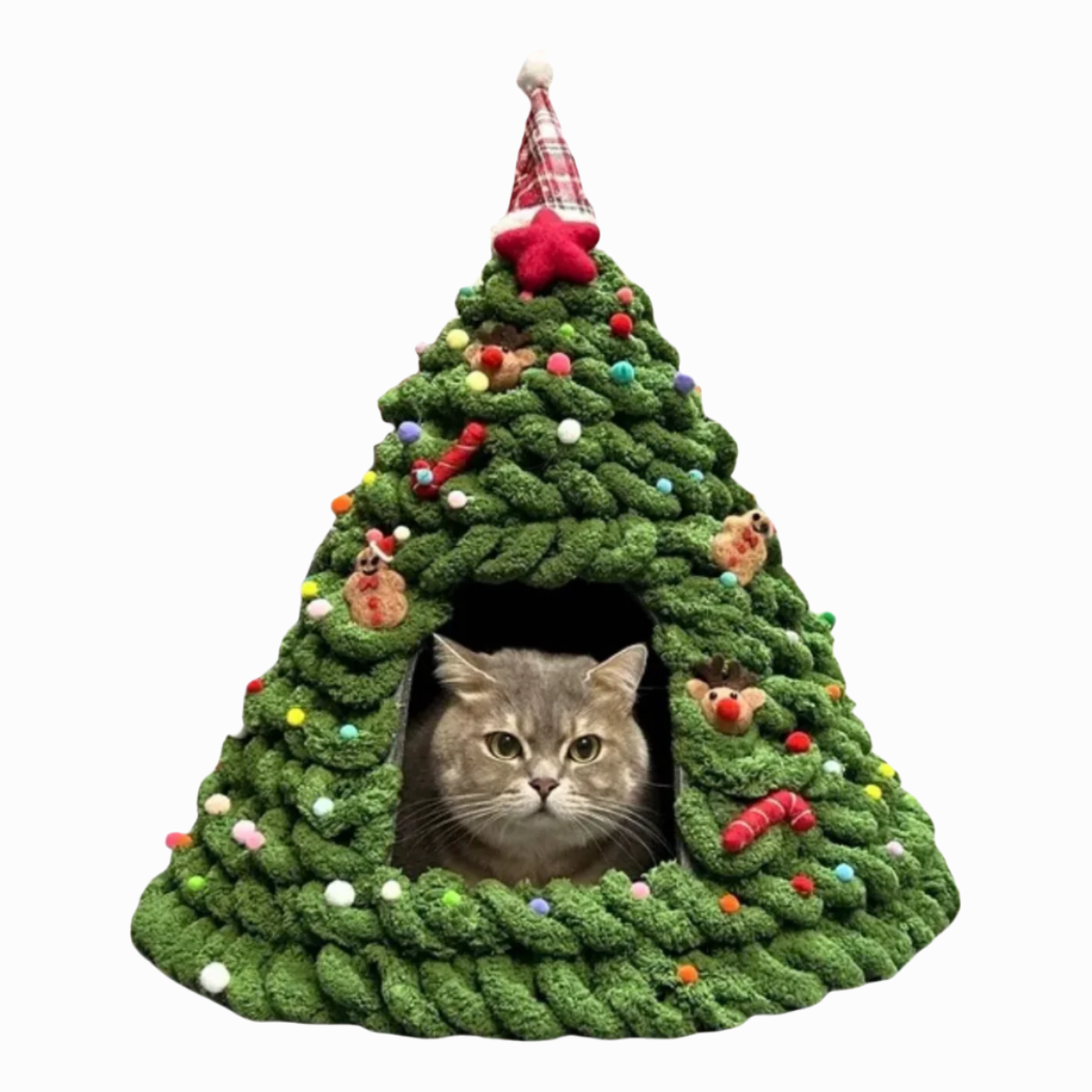 DIY Christmas Cat Cave (Materials and Instruction included) – Aroomy