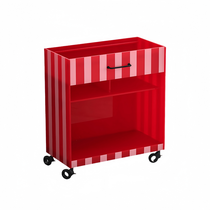 Dopamine Striped Acrylic Rolling Cart – Aroomy